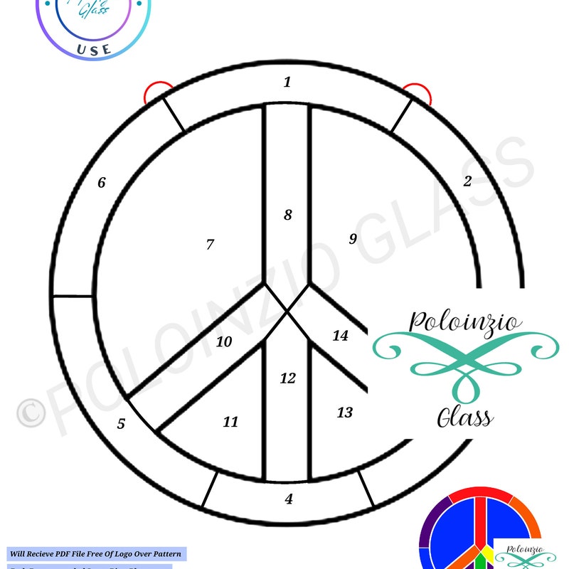 Peace Sign Stained Glass - Etsy
