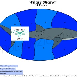 Whale Shark Stained Glass Pattern Digital PDF PNG Download - Etsy