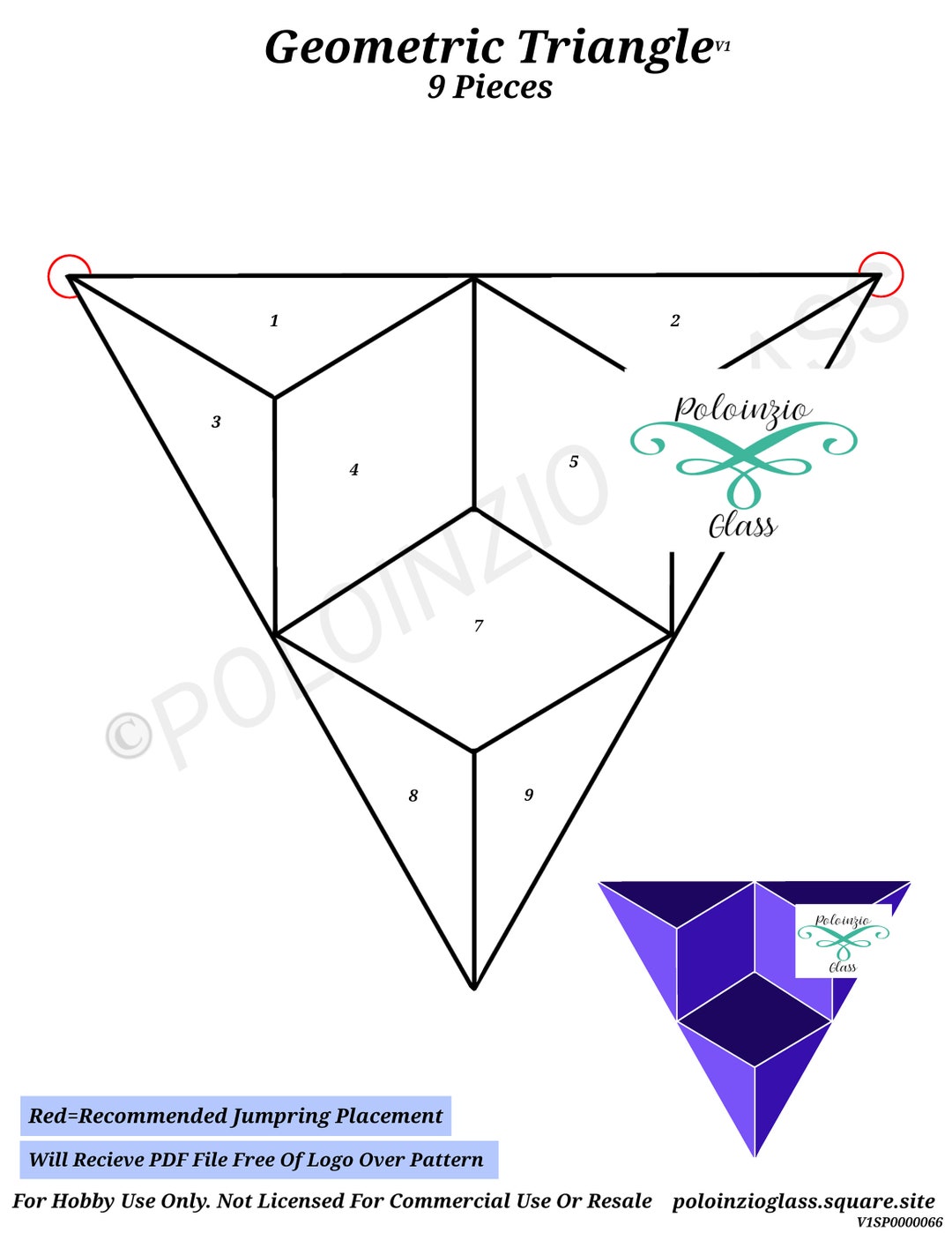 Geometric Triangle Stained Glass Pattern Digital PDF Download - Etsy