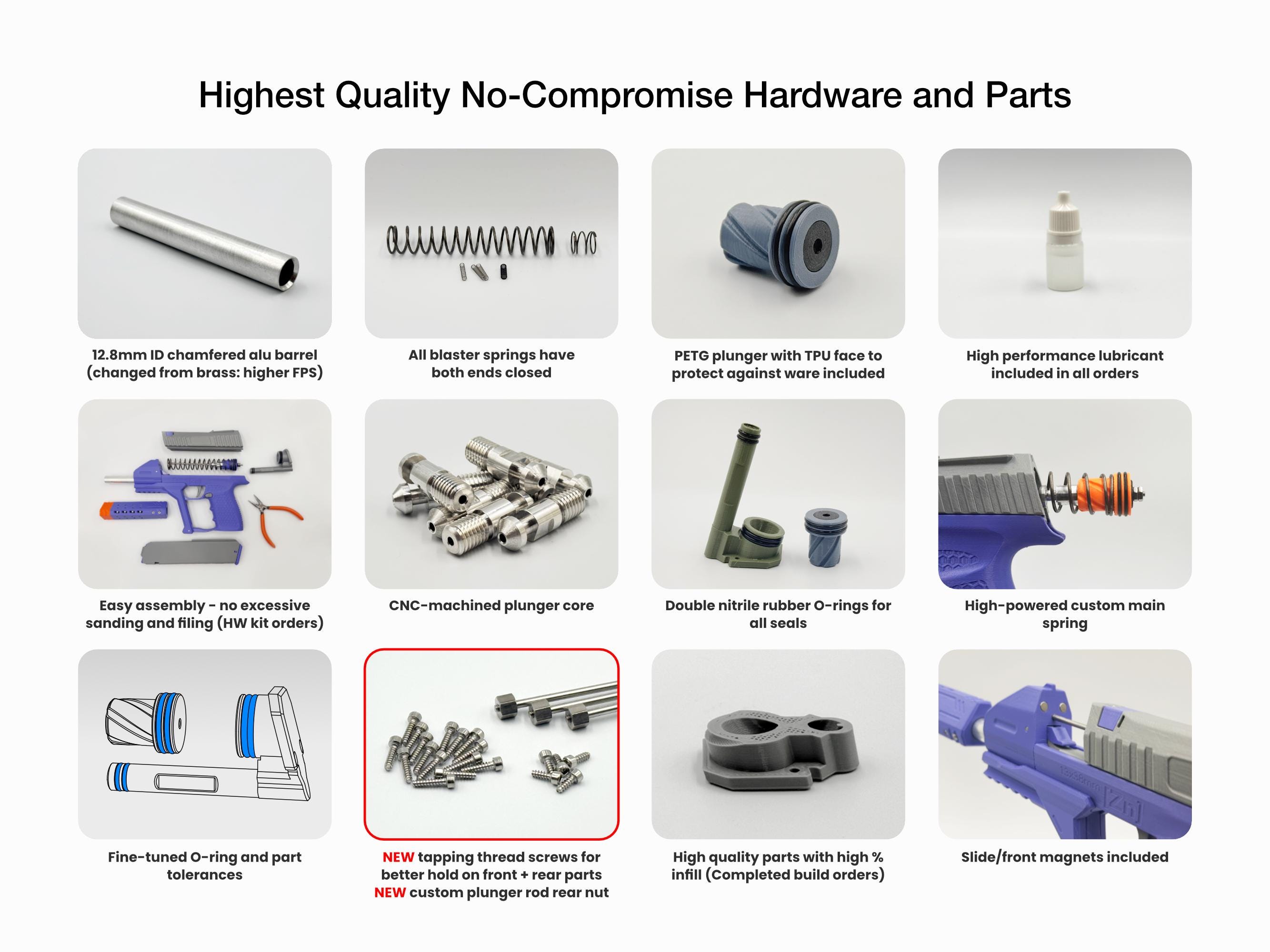 Pistola Nerf Znc Aus - Lanzador de dardos de espuma de alta potencia ...