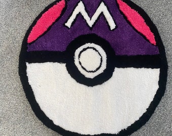Pokeball Rug - Etsy UK