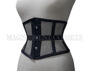 Heavy Duty Women's Waist Training Shaper Underbust Mesh and Cotton ...