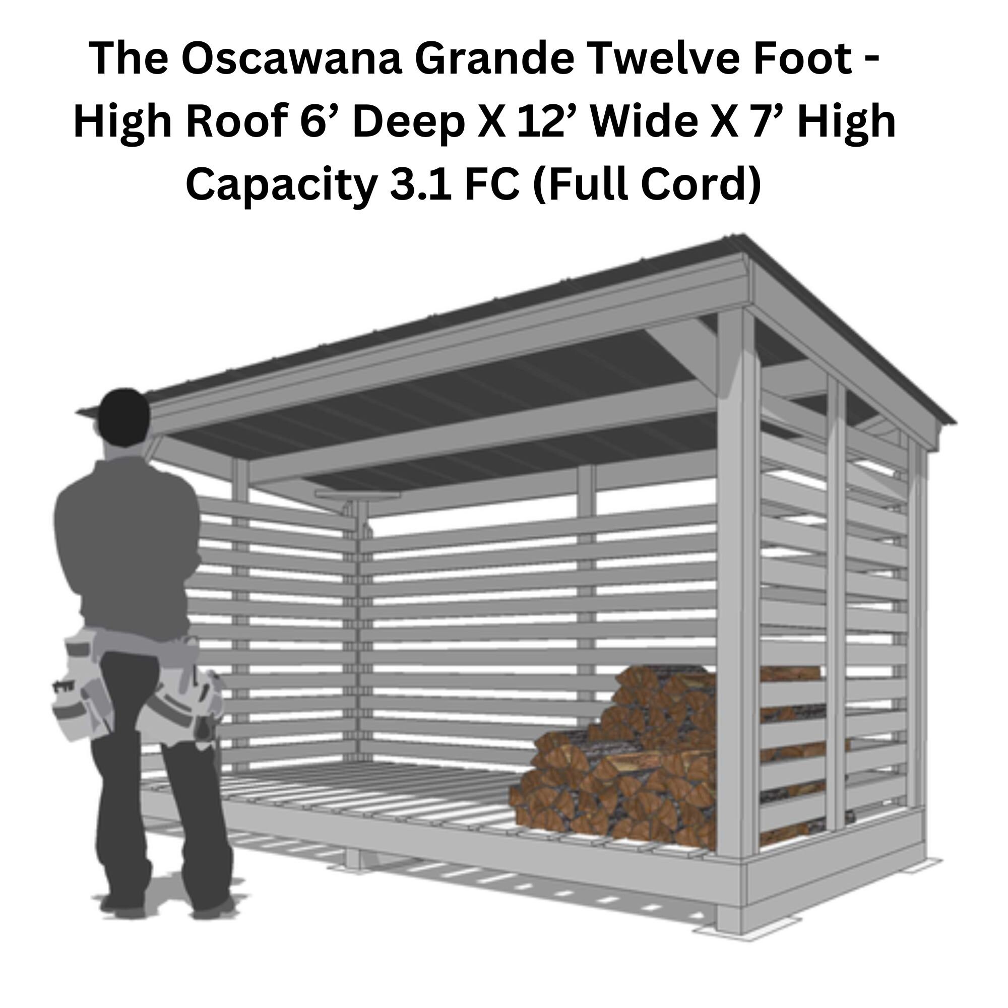 Woodworking Shed Plan, 6 X 12 X 7' and 3.1FC, DIY Shed Plans, Modern ...