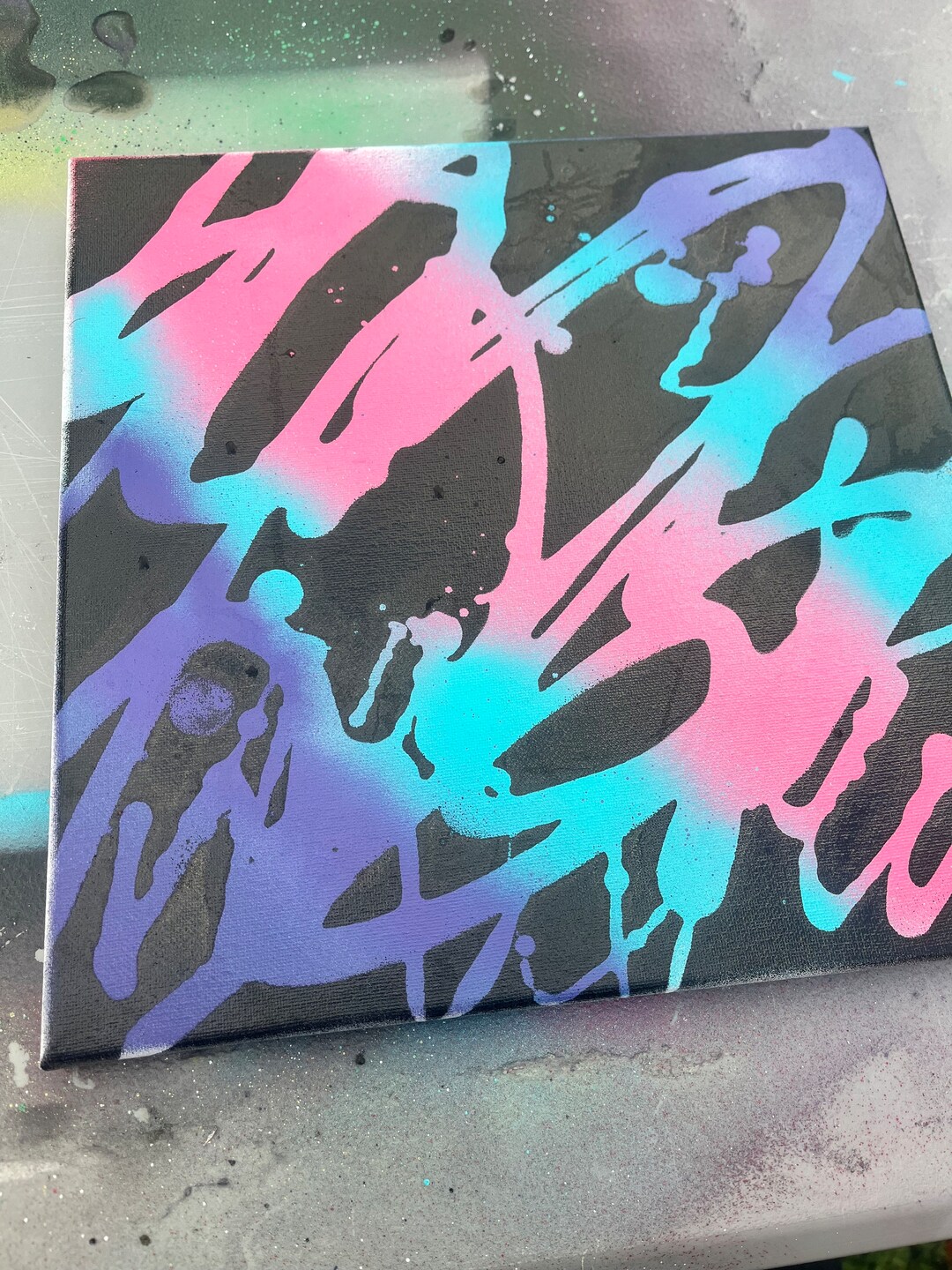 Abstract Spray Paint Art - Etsy