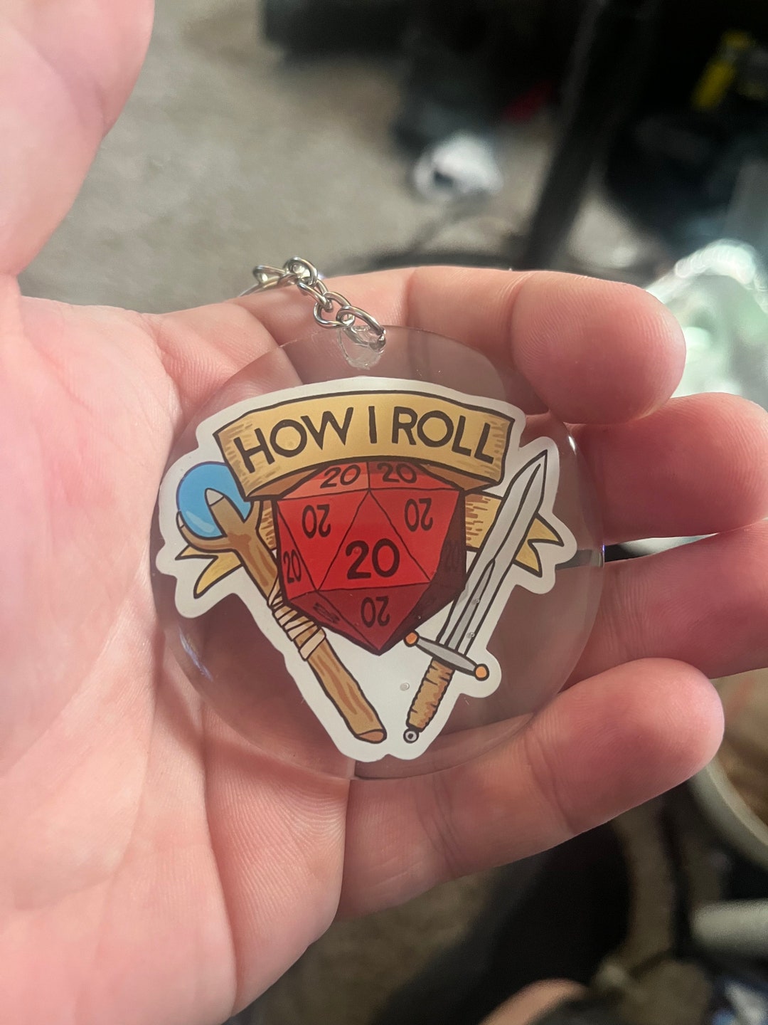 How I Roll Dnd Keychain - Etsy