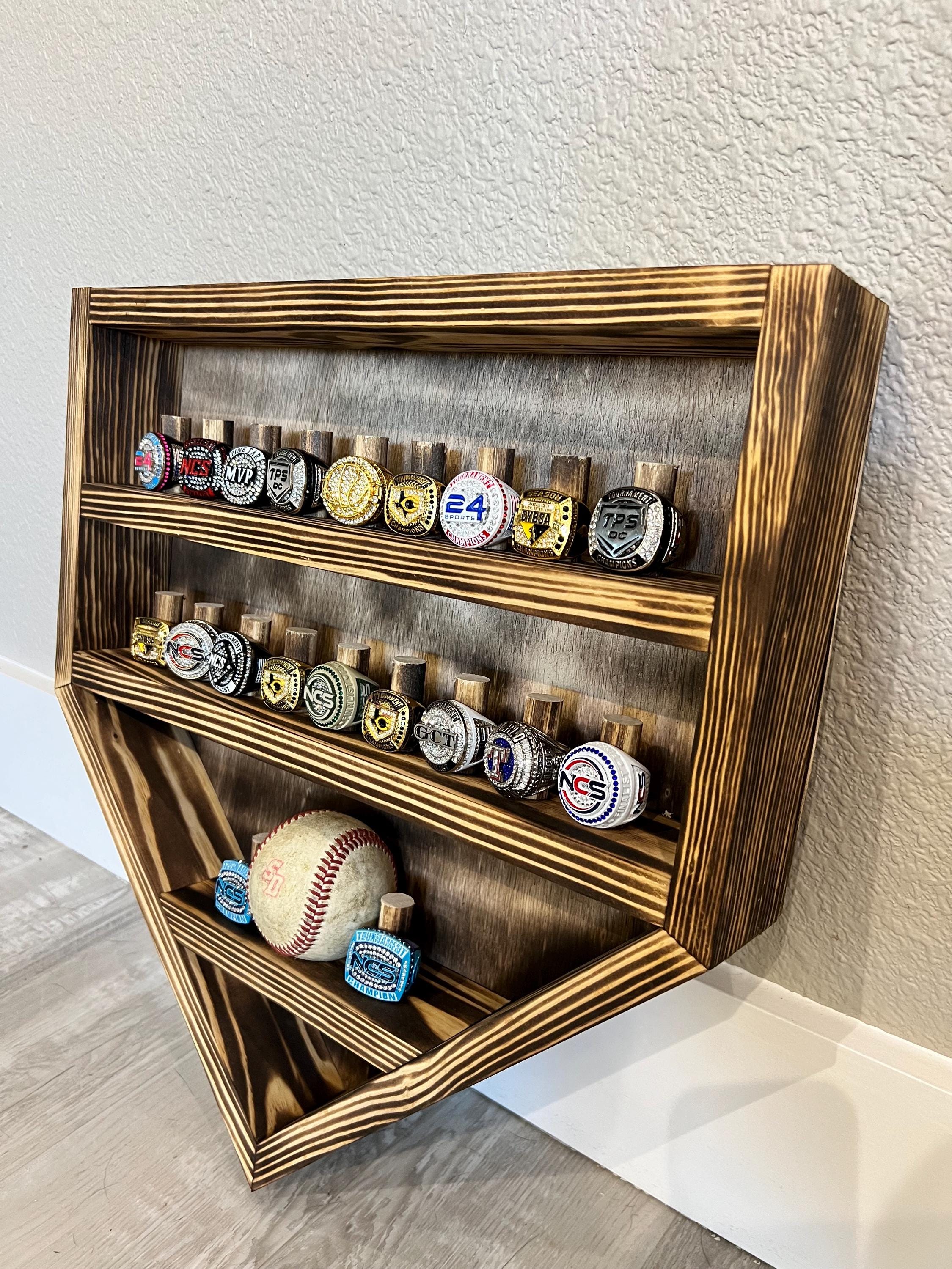 Baseball Ring Display, Home Plate Ring Display, Baseball Ring and ...
