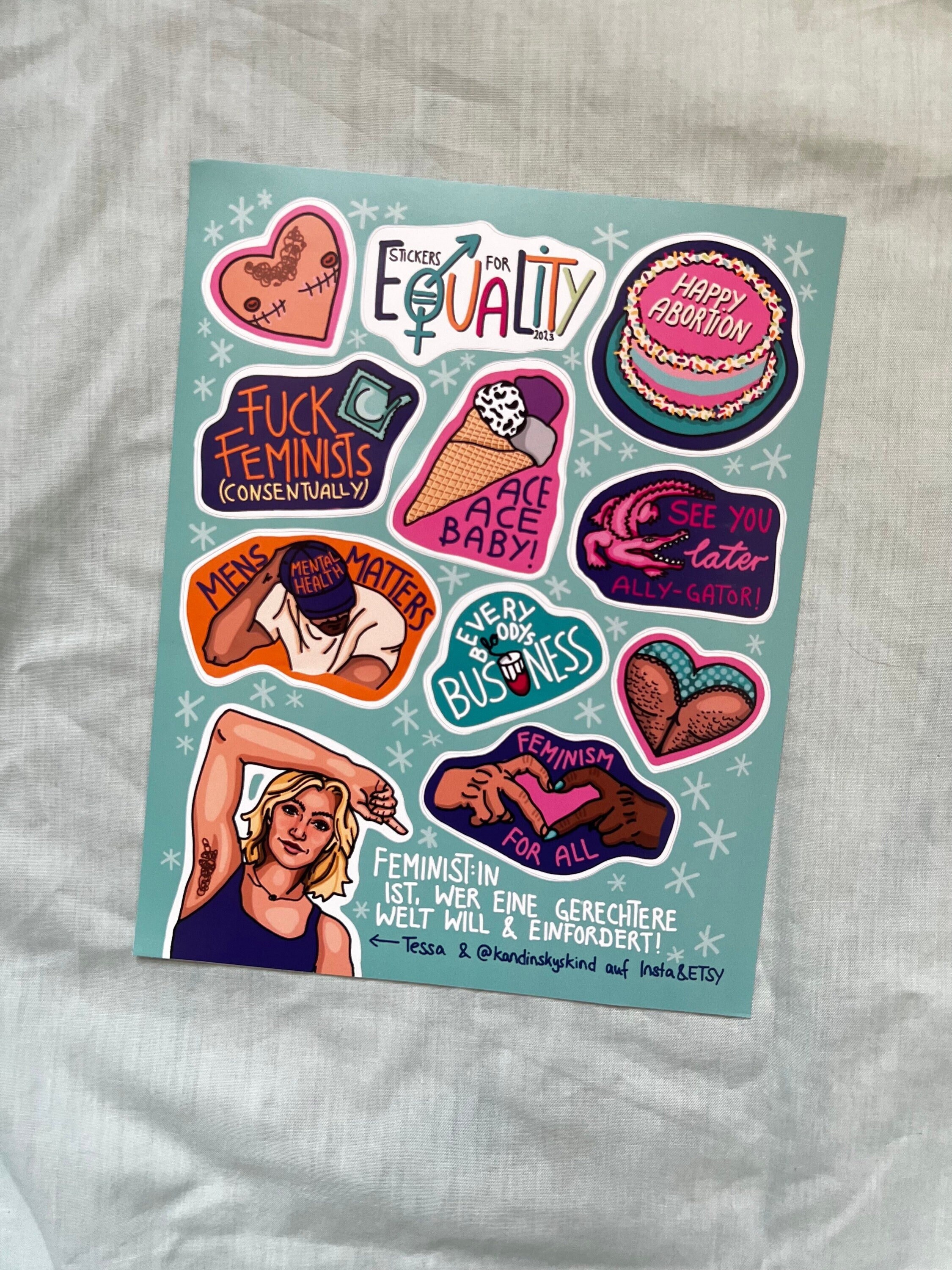 Sticker Sheet Feminism Equality Sticker Pride Sticker LGBTQ - Etsy