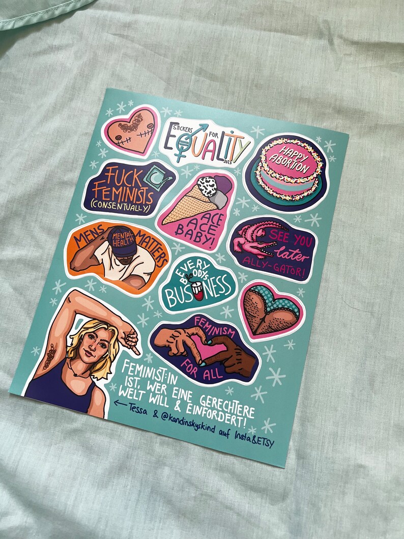 Sticker Sheet Feminism Equality Sticker Pride Sticker LGBTQ - Etsy