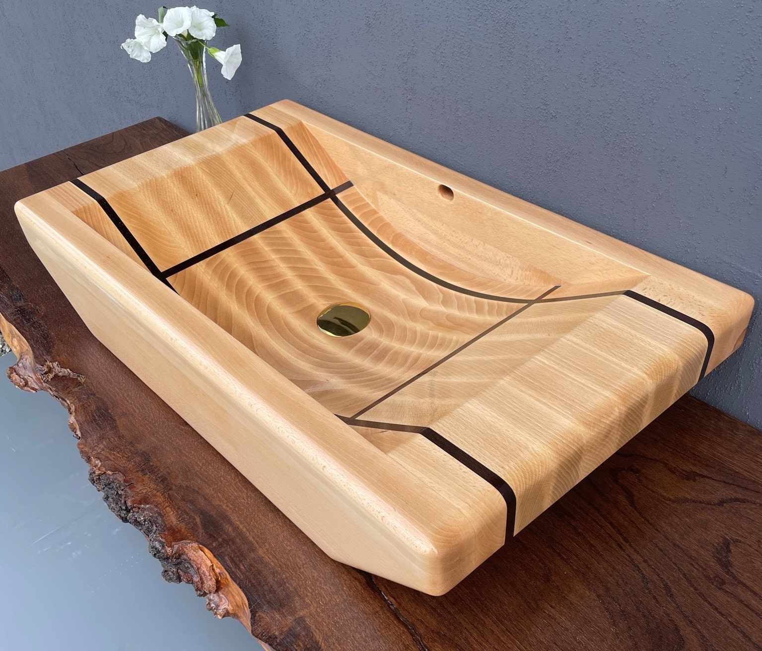 OKTAQUA 002 Handmade Natural Wooden Sink Beech Wood - Etsy