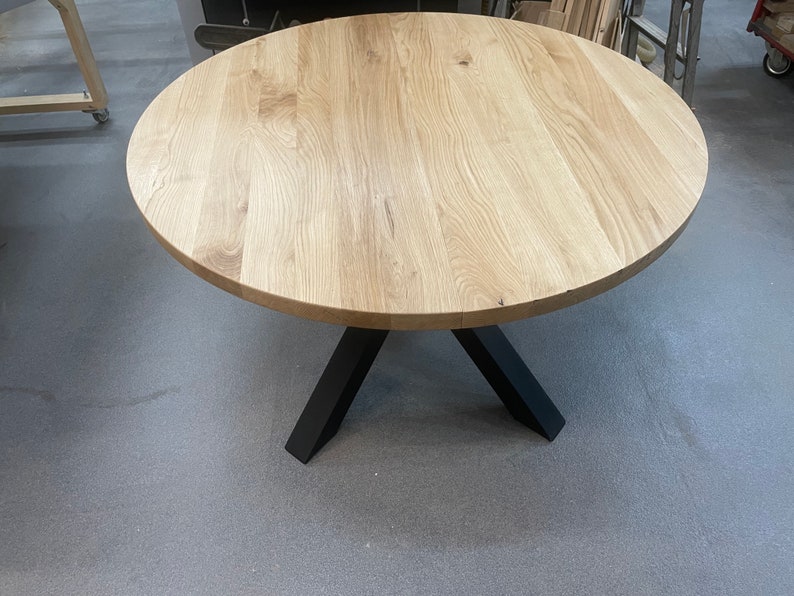 Table ronde extensible avec pieds en métal table à manger - Etsy France