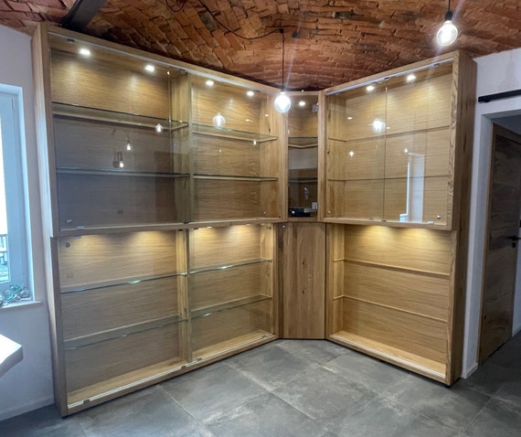 Custom curio cabinet store