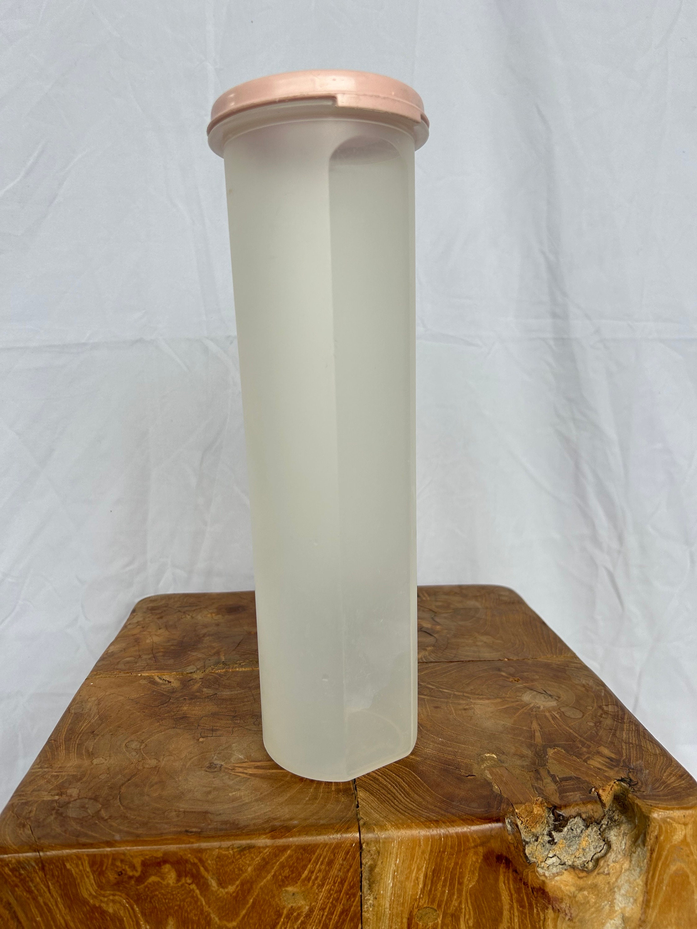 Vintage 1980’s Tupperware Spaghetti Storage Jar Canister With Pink Lid ...