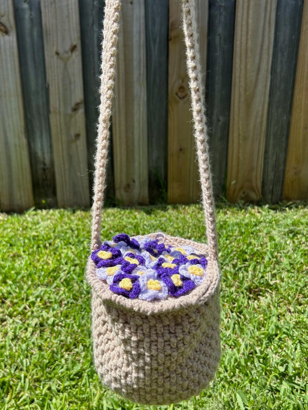 Forget-me-not Basket Purse - Etsy