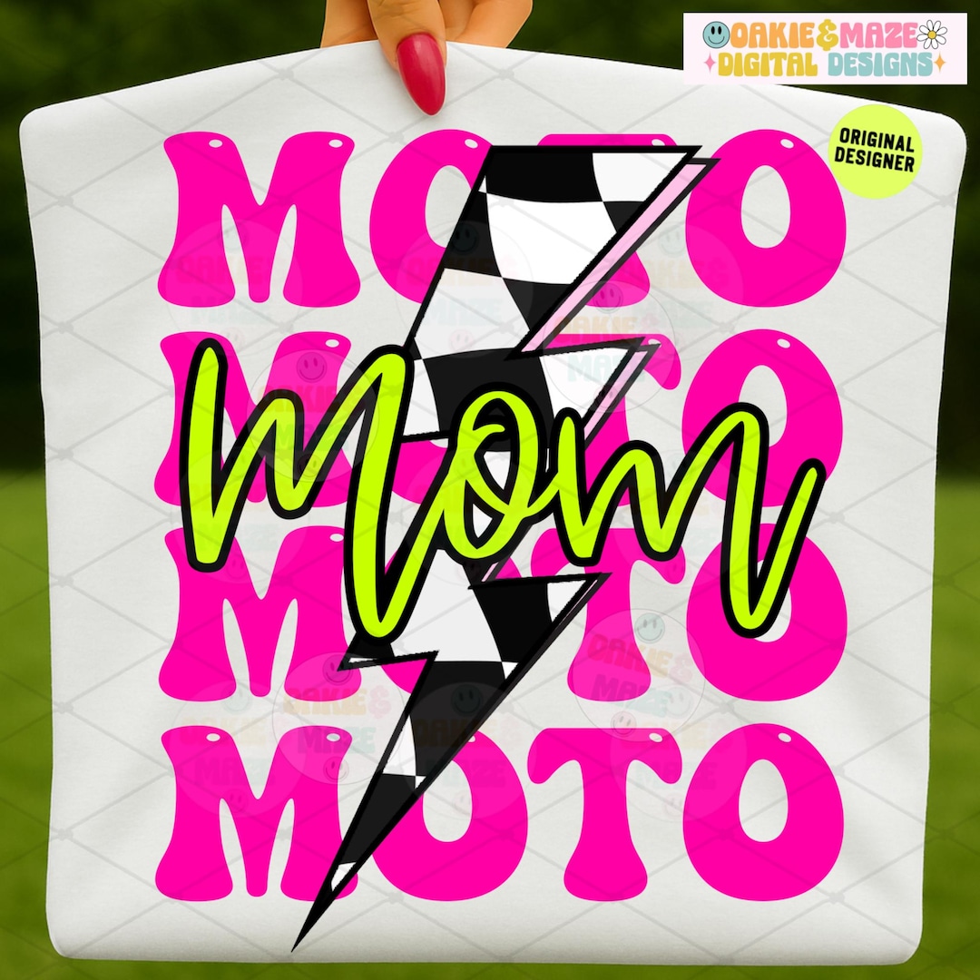 Moto Mom PNG, Motocross Mom Sublimation Design, Dirt Bike Racing ...