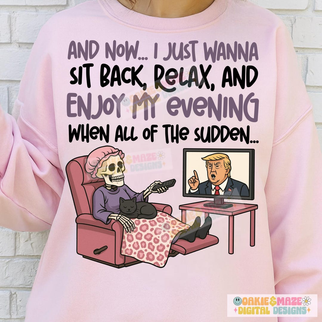 Anti Trump Skeleton TV PNG, Funny Political Clipart, Democrat Liberal ...