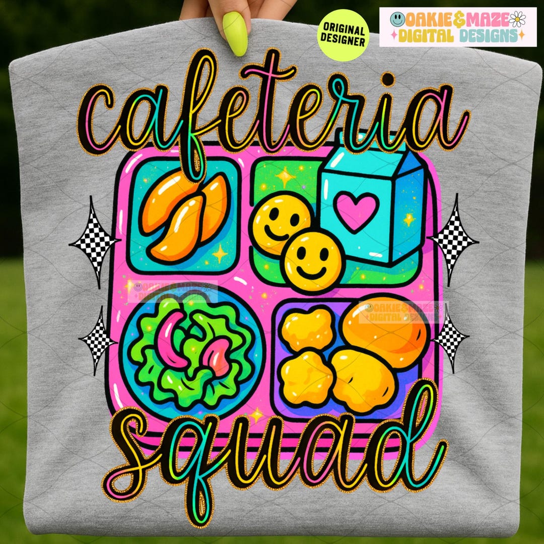 Cafeteria Worker PNG Funny Lunch Lady Sublimation School Cafeteria ...