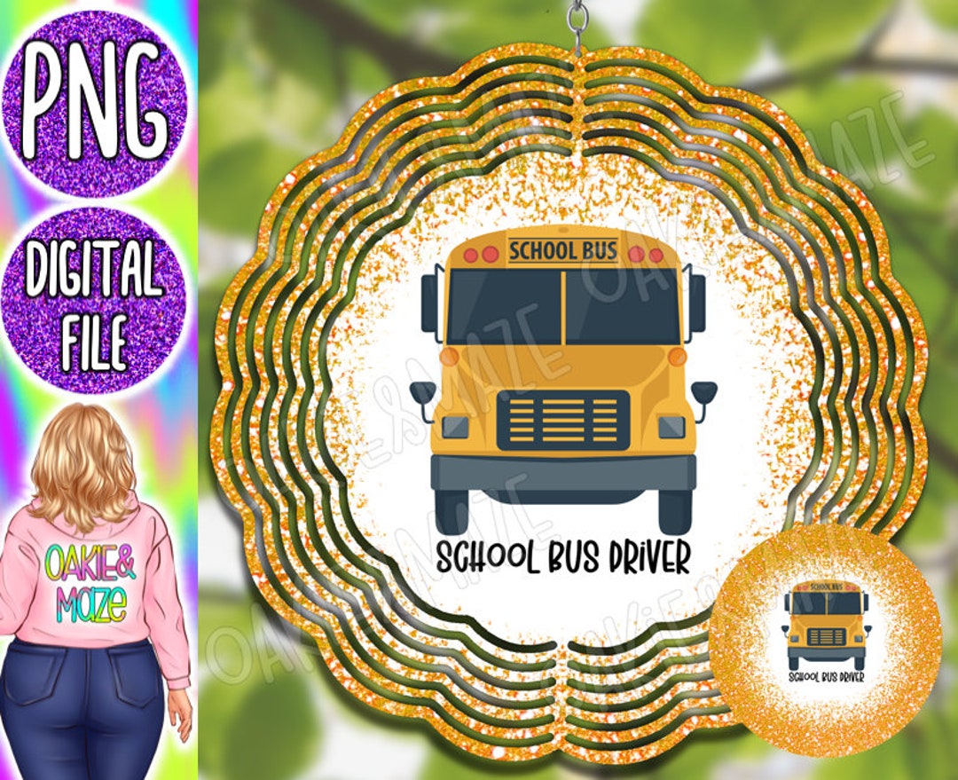 School Bus Driver Design Gift Sublimation Png Download Image File Print ...