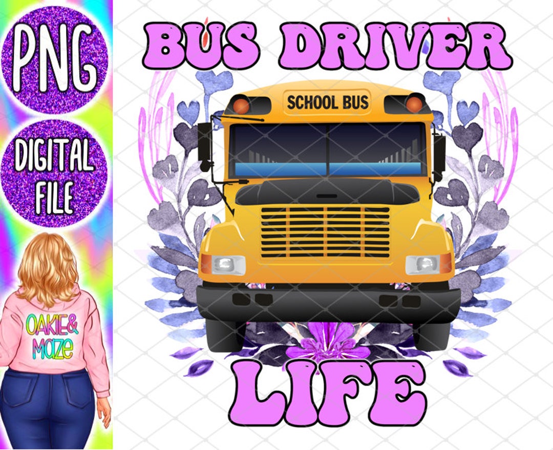 School Bus Driver Sublimation Bus Driver School Bus Driver - Etsy