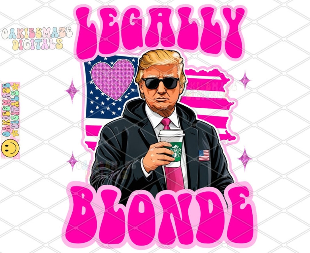 Trump Funny Blonde Girly Cute Debate Felon Png Republican 2024 ...