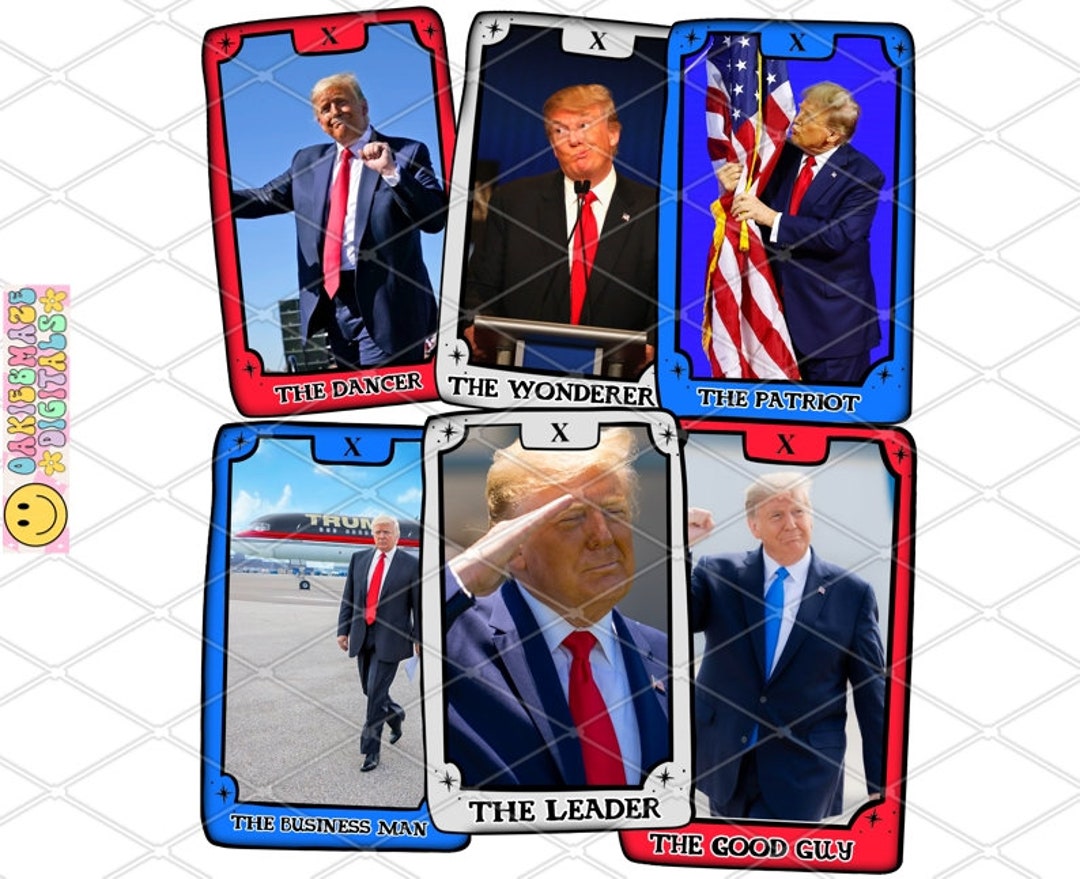ORIGINAL Trump Tarot Cards Png Republican 2024 Sublimation Dtf Screen ...