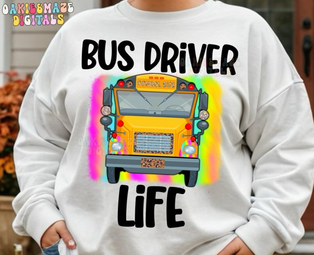 School Bus Driver Sublimation, Bus Driver, School Bus Driver, School ...