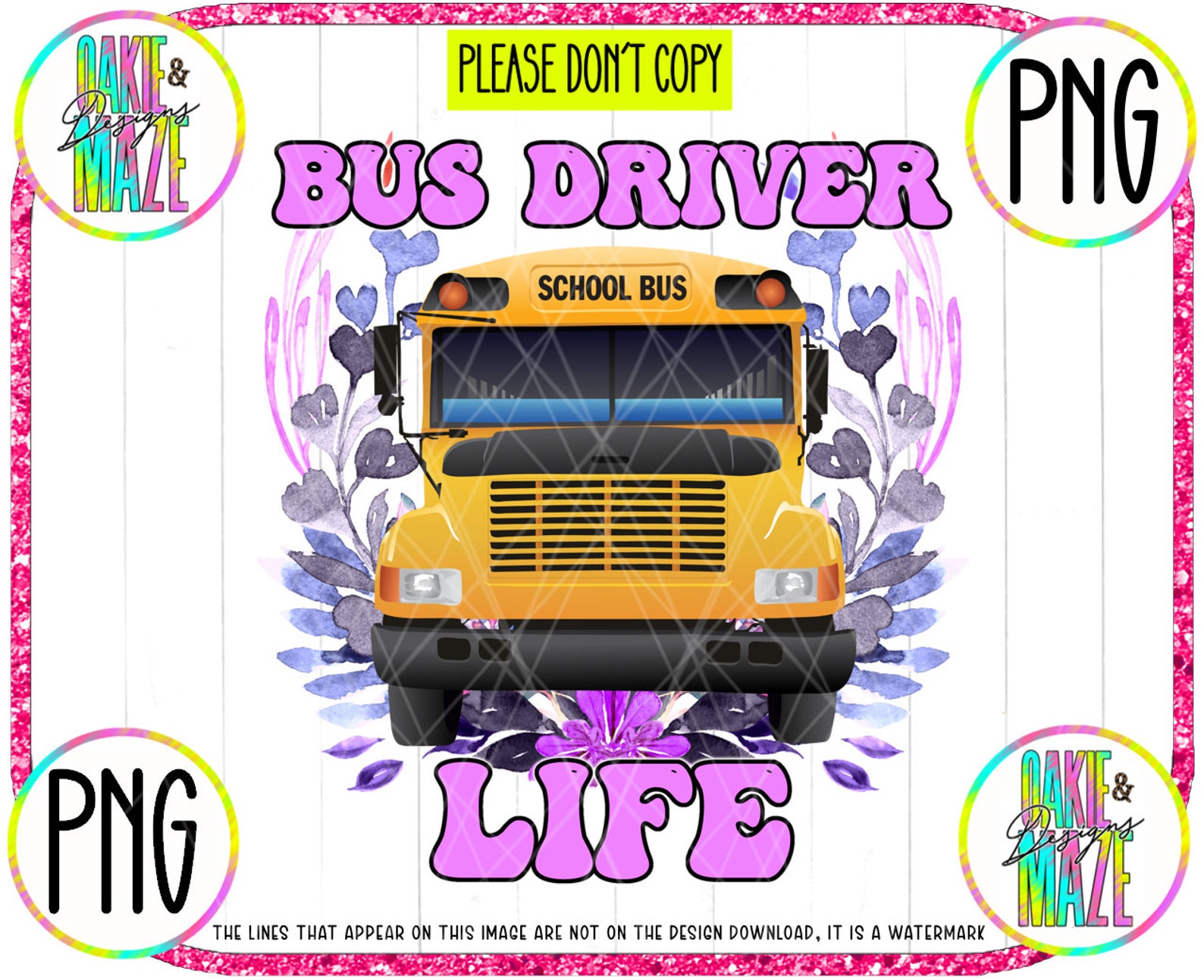 School Bus Driver Sublimation Bus Driver School Bus Driver - Etsy