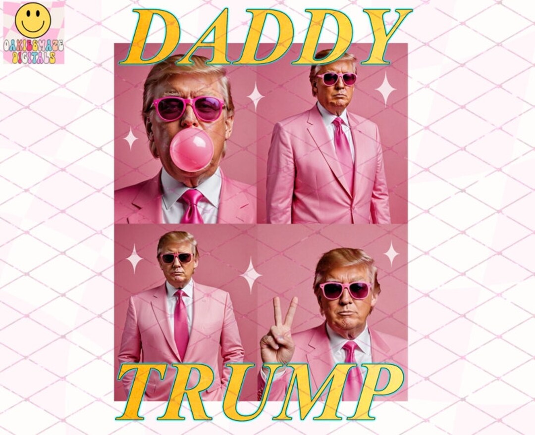 Funny Trump Election Maga Daddy Png Republican 2024 Sublimation Dtf ...