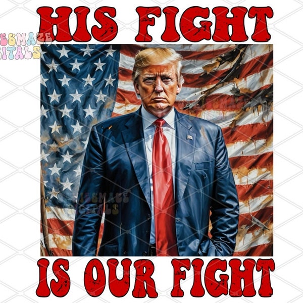 Trump Fight Screen Print - Etsy