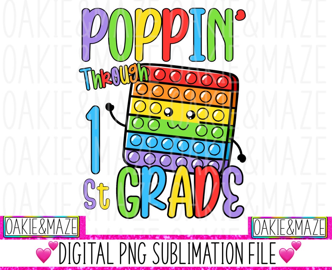 1st First Grade Poppin Through Back to School Class Ready to Print ...