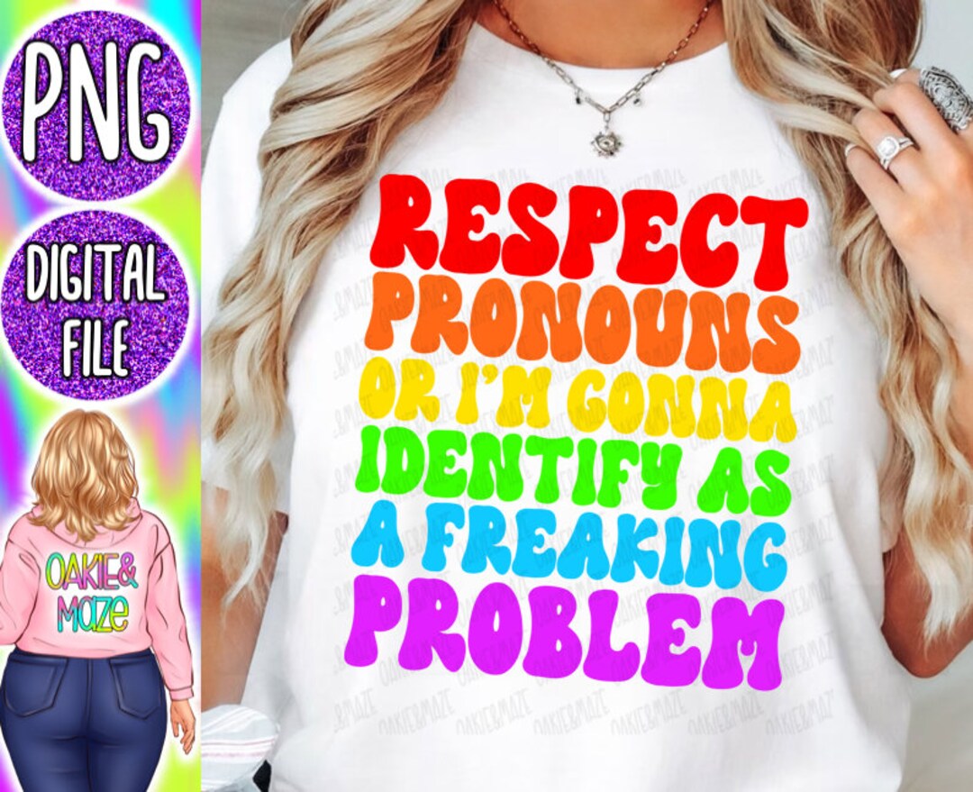 LGBTQIA Lgbt Respect Pronouns She Her They Them He Him Gay Transgender ...