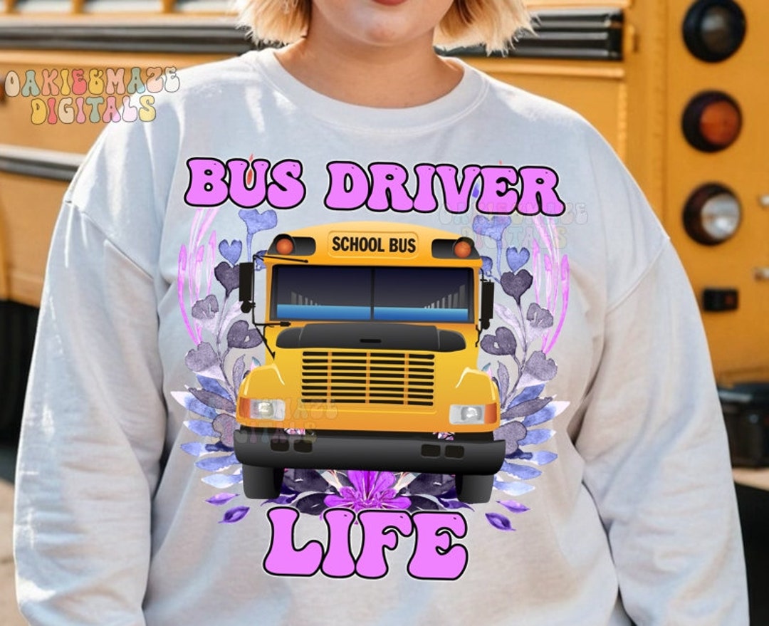 School Bus Driver Sublimation, Bus Driver, School Bus Driver, School ...