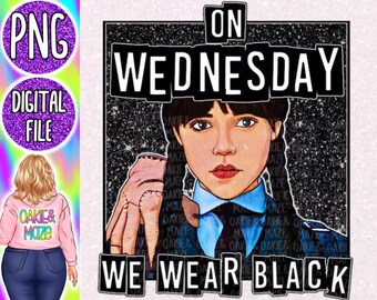 Wednesday Addams Hand Png - Etsy