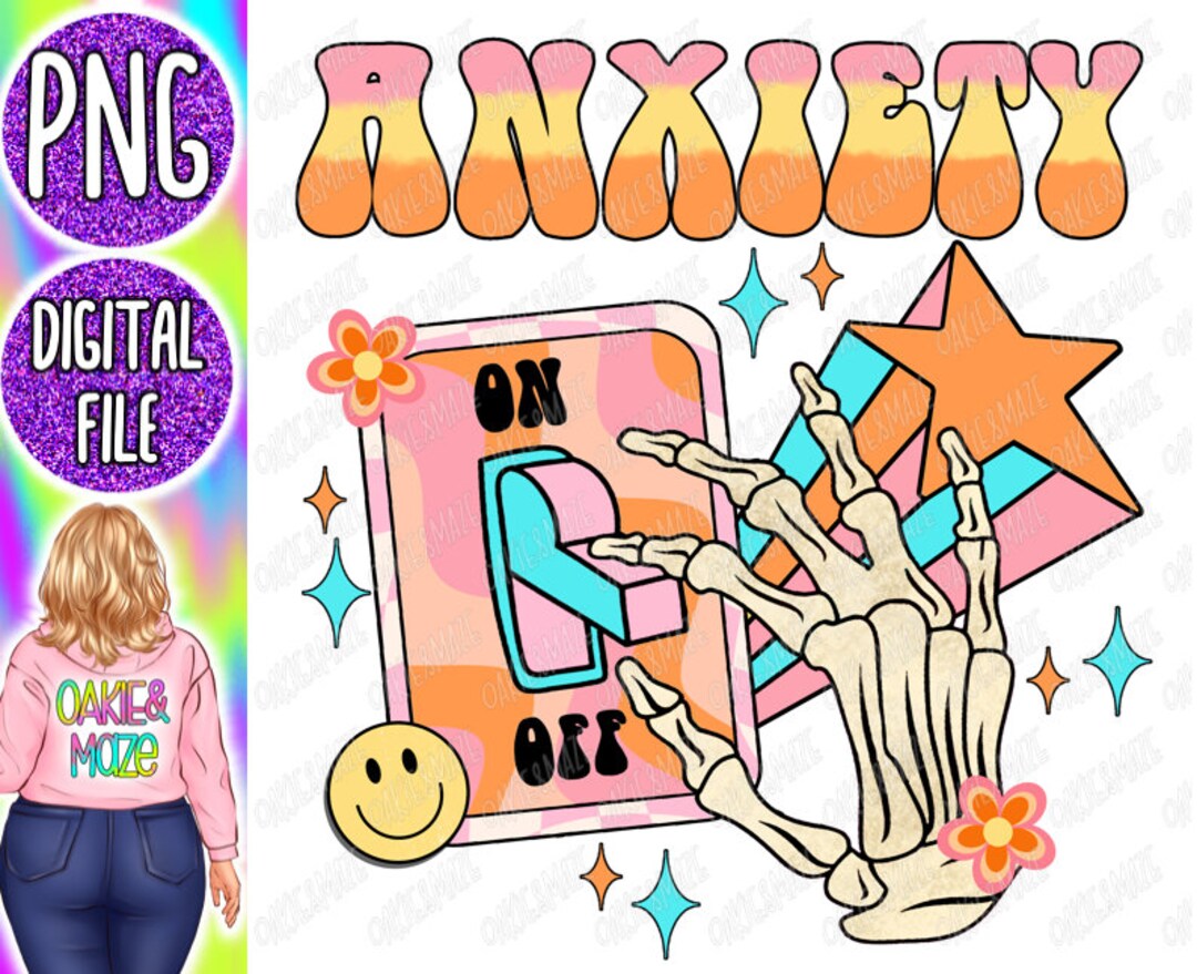 Funny Anxiety off on Skeleton Light Switch Mental Health Awareness ...