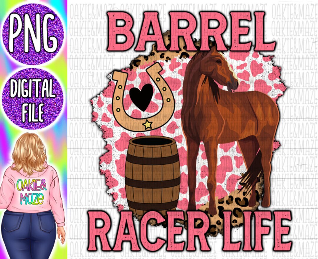 Barrel Racer Racing Horse Rodeo Cute Sublimation Digital Png File ...