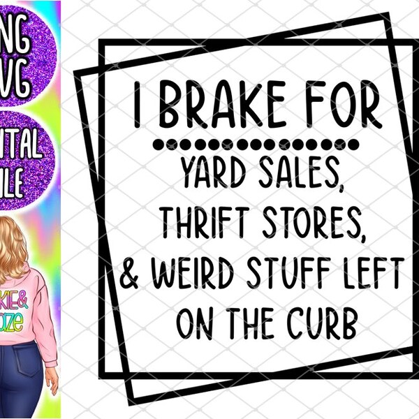 Brake for Thrifting - Etsy