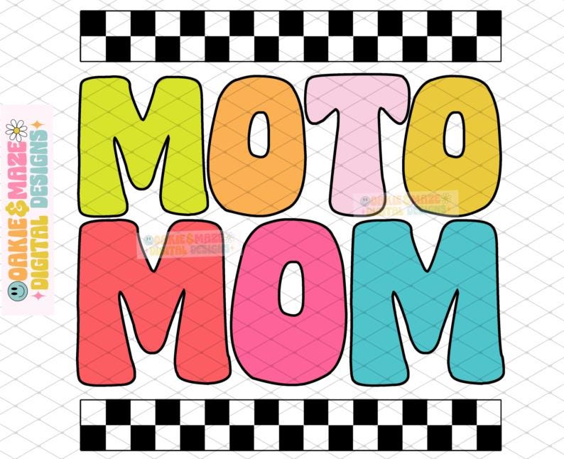Moto Mom PNG, Motocross Sublimation Clipart, Dirt Bike Racing Mom ...