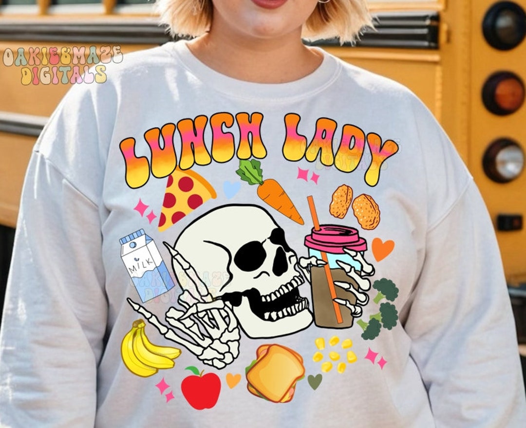 Lunch Lady Png, Cafeteria Worker Png, School Lunch Lady Gift, Lunch ...