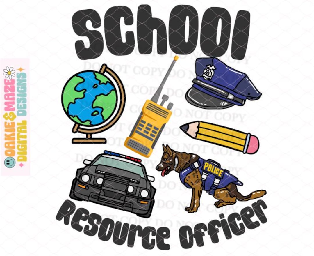 School Resource Officer PNG, Police Sublimation Clipart, SRO Teacher ...