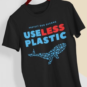Protect Our Oceans - Use Less Plastic T-shirt | Ocean Pollution ...
