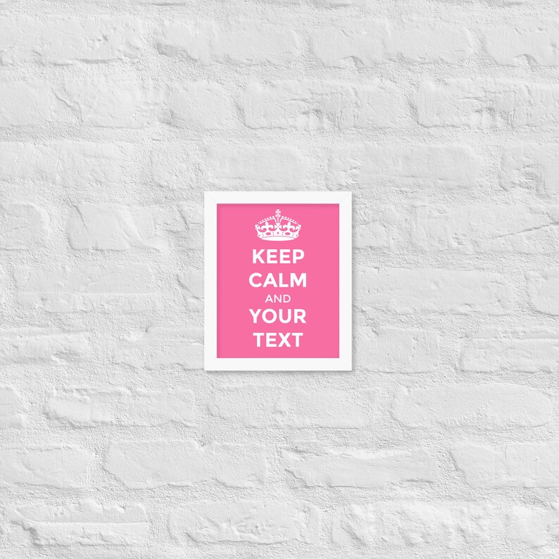 Personalised Keep Calm and Carry on Print Custom Poster - Etsy