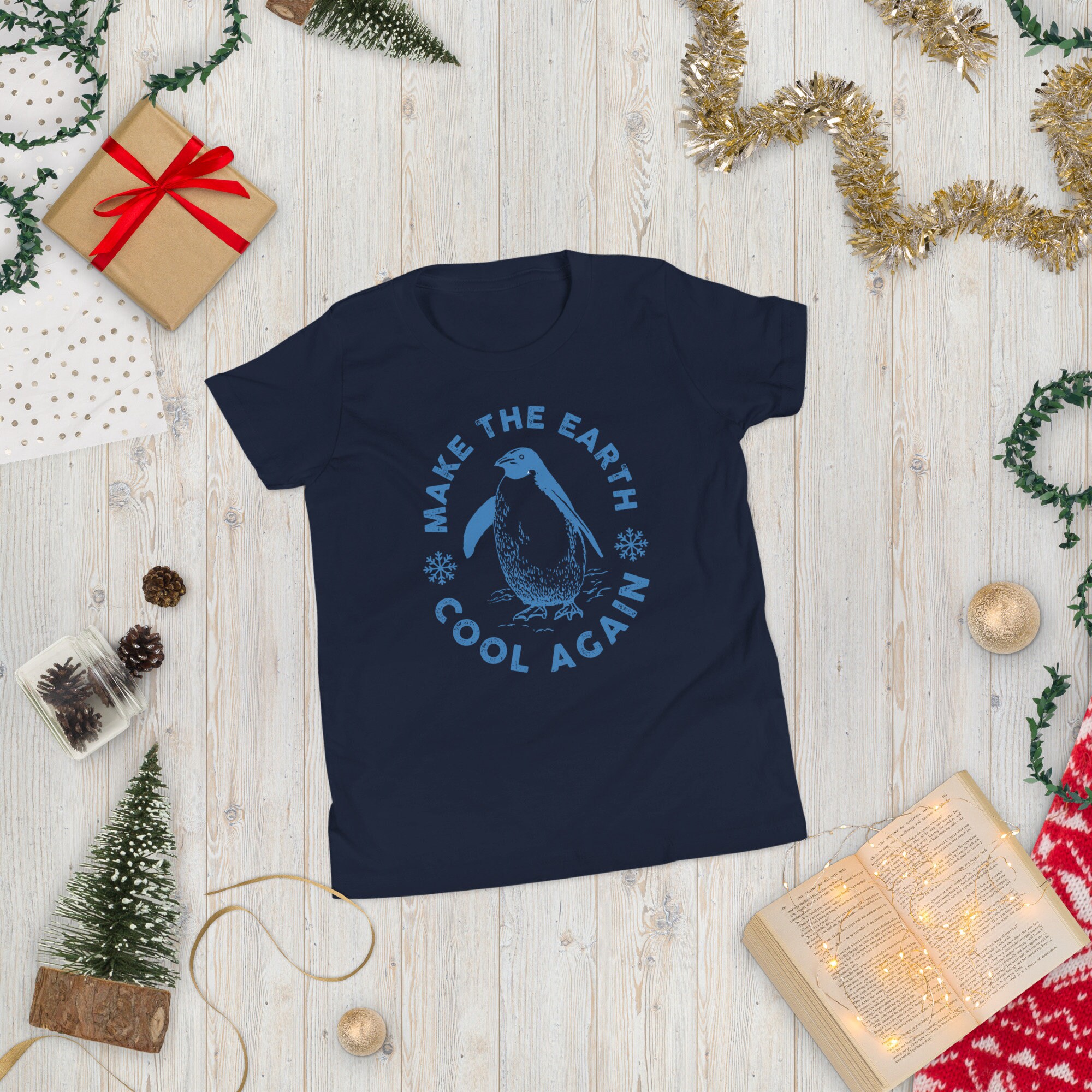 Make Earth Cool Again Climate Change Youth T-shirt Stop Global Warming ...
