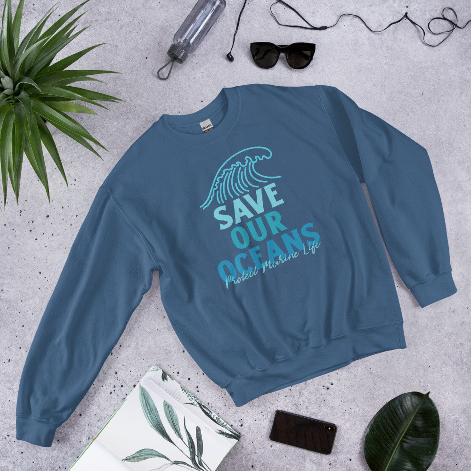 Save Our Oceans Protect Marine Life Sweatshirt, Save Our Oceans, Stop ...