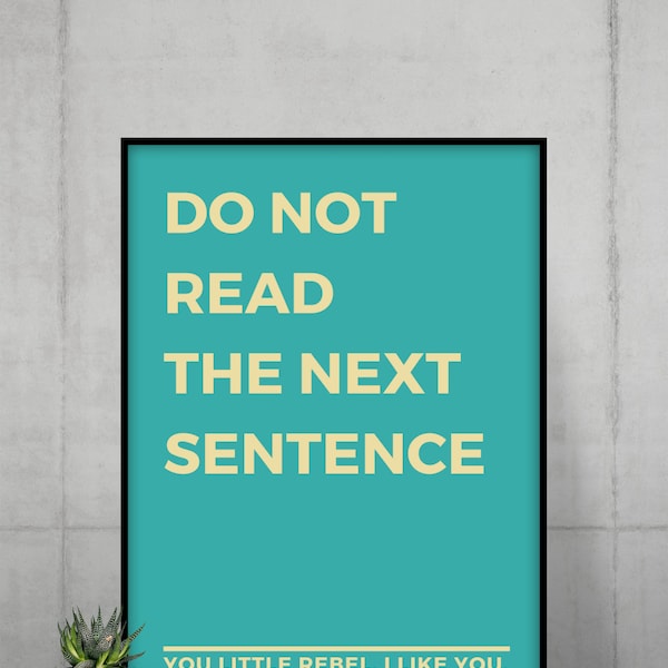 Do Not Read - Etsy