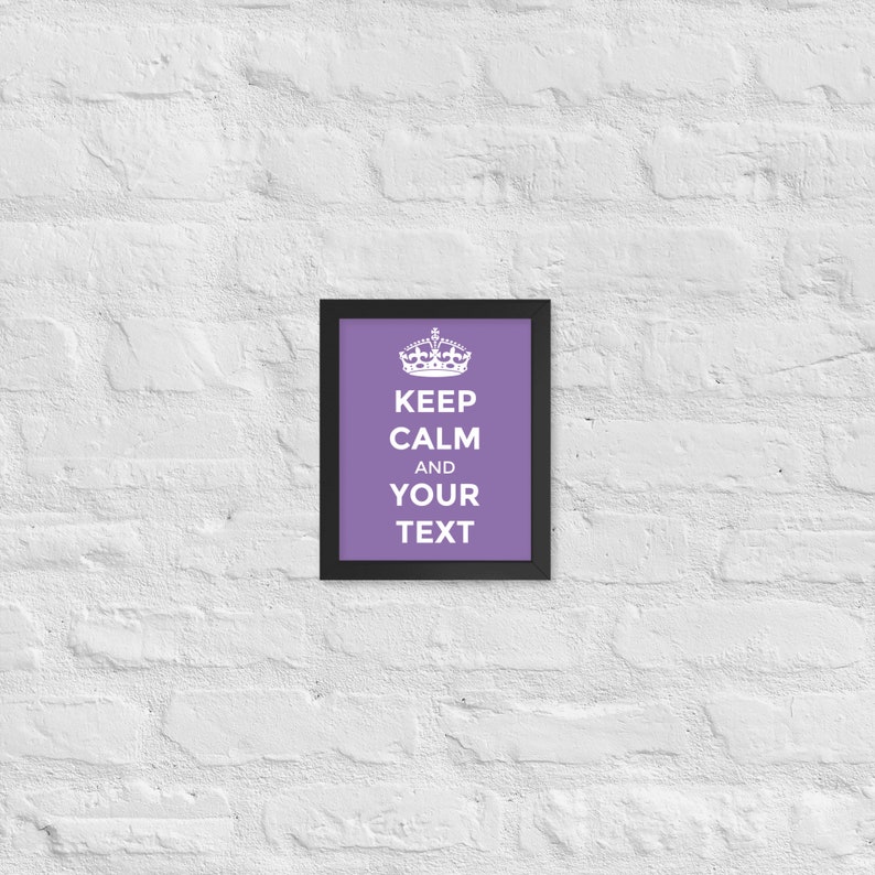 Personalised Keep Calm and Carry on Print | Custom Poster - Etsy
