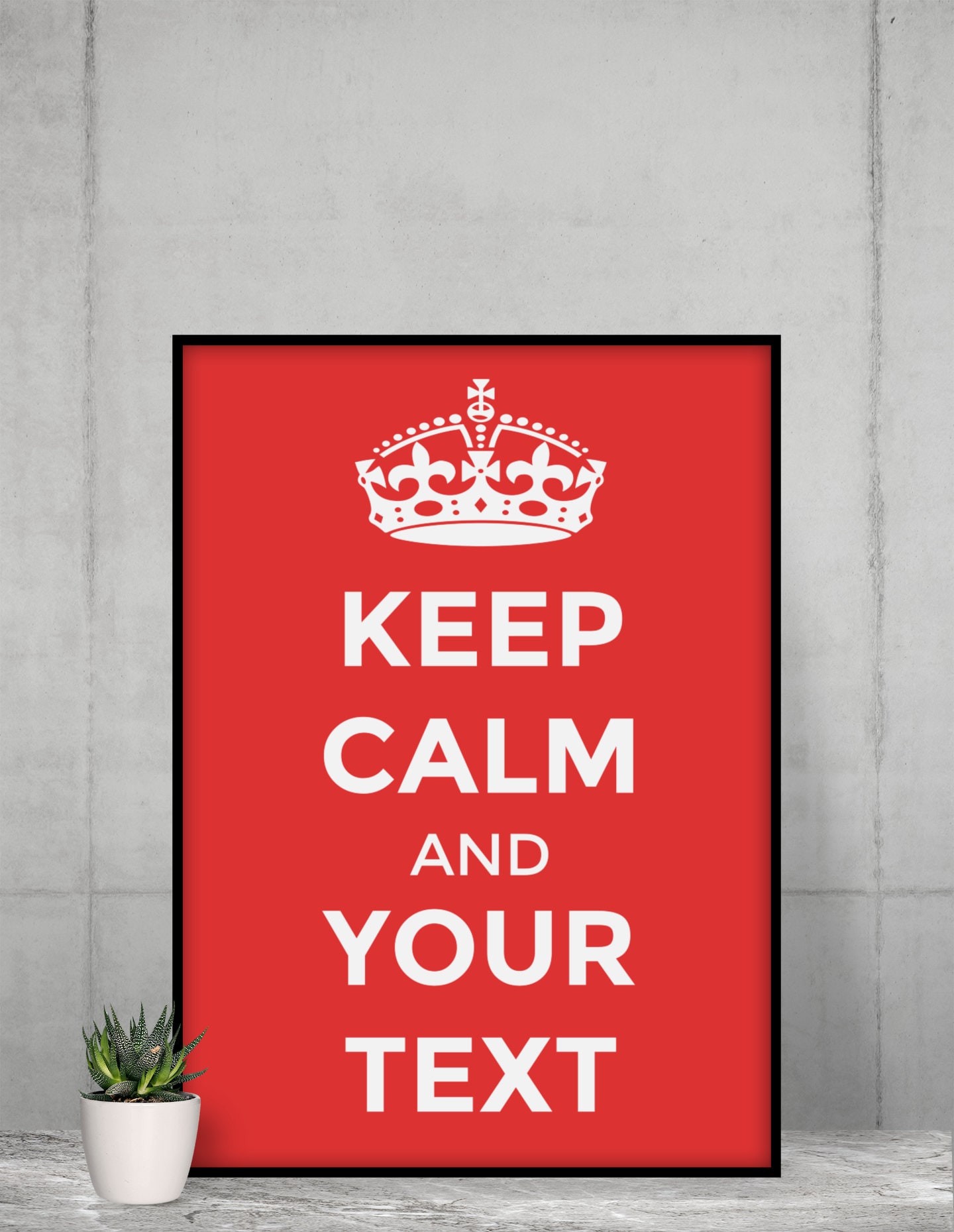 Personalised Keep Calm and Carry on Print | Custom Poster - Etsy