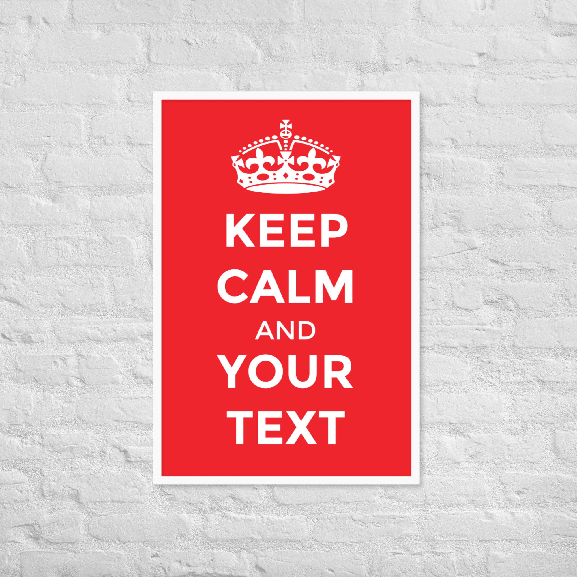 Personalised Keep Calm and Carry on Print | Custom Poster - Etsy