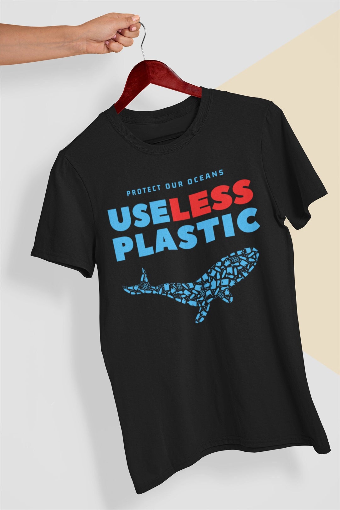Protect Our Oceans - Use Less Plastic T-shirt | Ocean Pollution ...