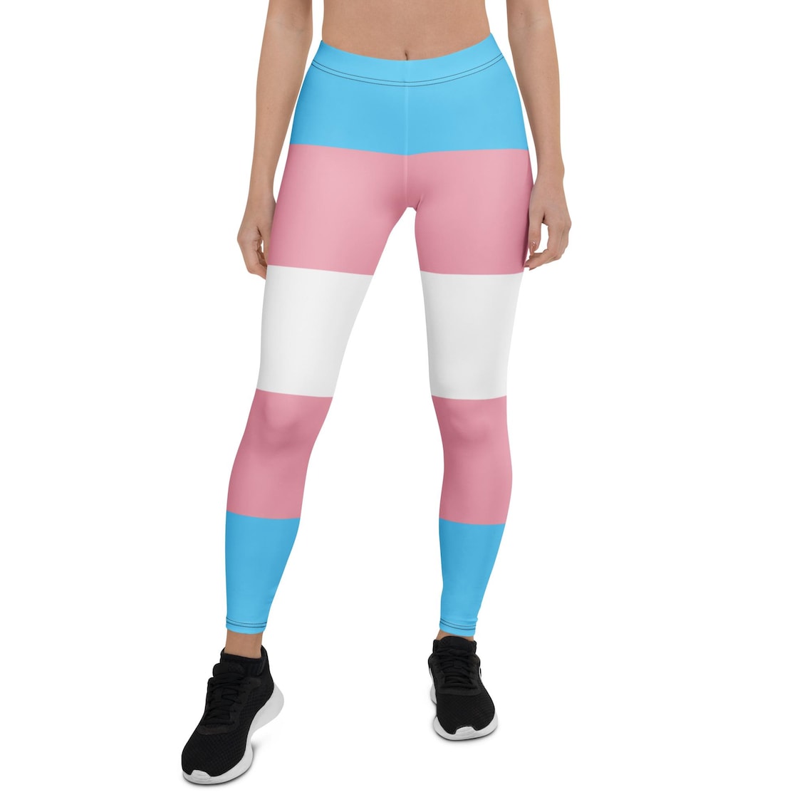 Transgender Pride Leggings | Trans Flag Activewear | LGBTQ+ Workout ...