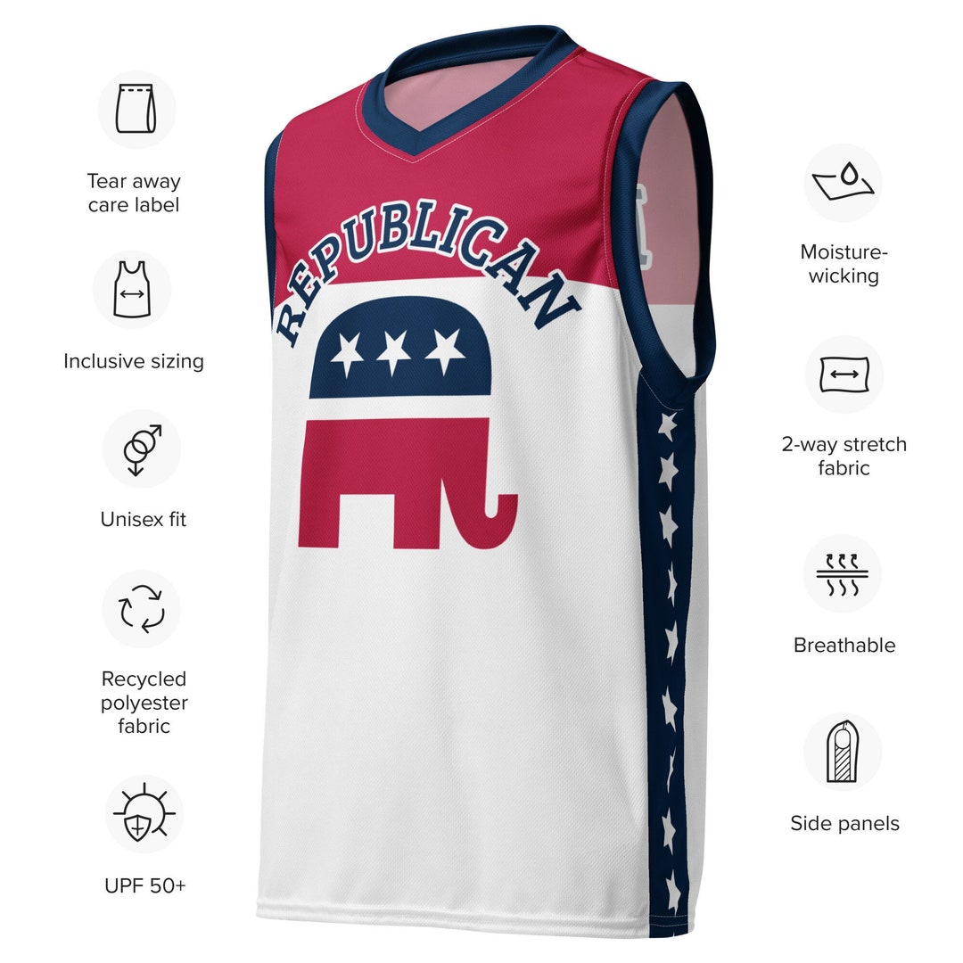 Custom Republican Basketball Jersey | MAGA Shirt | Conservative ...