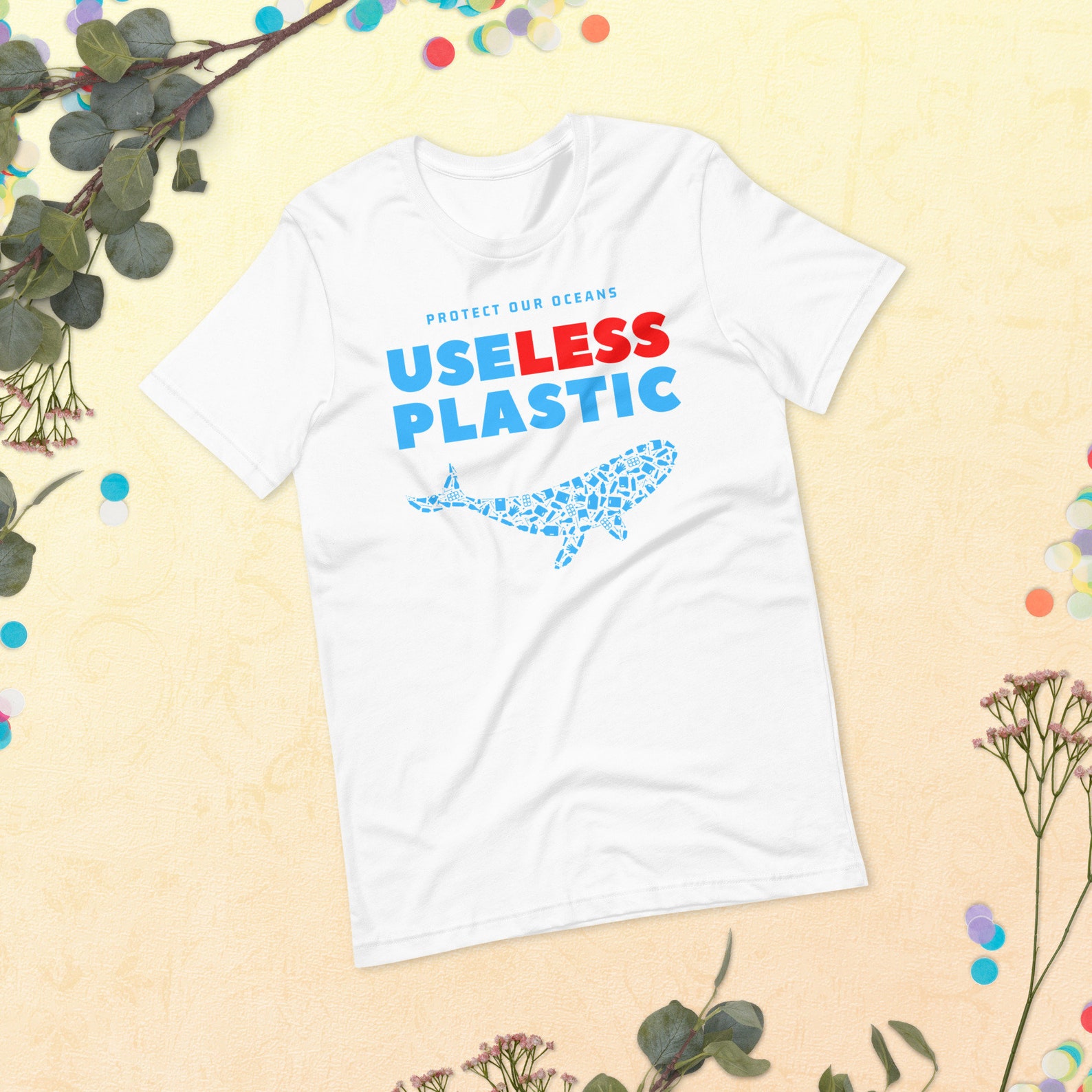 Protect Our Oceans - Use Less Plastic T-shirt | Ocean Pollution ...